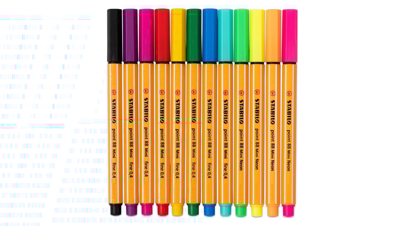 STABILO Mini Fineliner Point 88 im 12er Set | BETZOLD