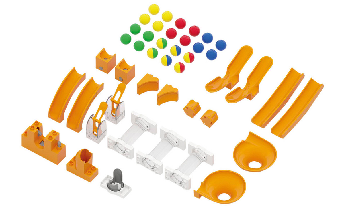 HUBELiNO Kugelbahn Erweiterung, 44-teilig | betzold.ch